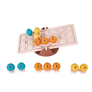 BOLOTREE Logical Balance Math Scale Seesaw, Kid Learning Educational Logical Game, Classroom Teaching Aid for Teacher, STEM Kindergarten Preschool Counting Toys for Toddler Boys and Girls