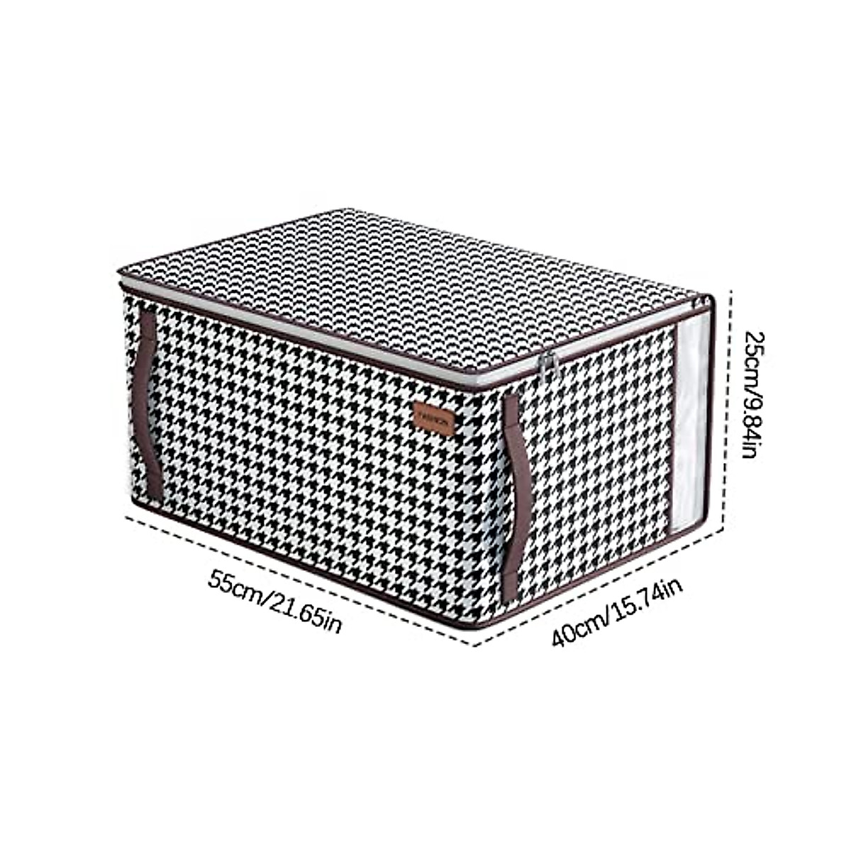 Qiopertar Visual Clothes Storage Bag Wardrobe Sorting Storage Box Portable Storage Bag Winter Quilt Storage Box