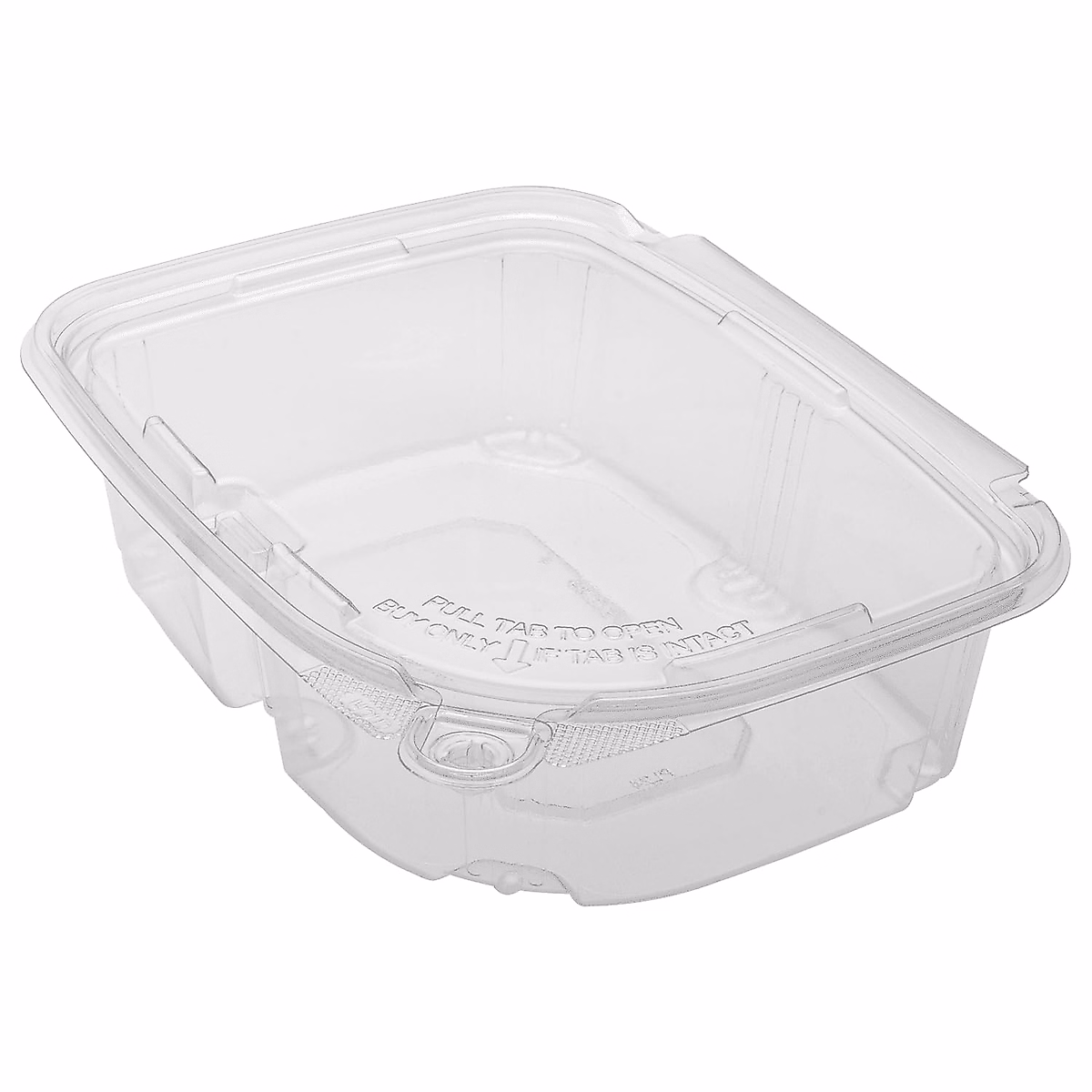 Karat 24oz PET Tamper Resistant Hinged Deli Container with Lid - 200 ct