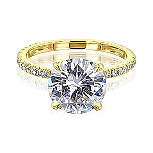 Kobelli Moissanite Wrap Basket Engagement Ring - white-gold / 5.0 / Forever One D-E-F