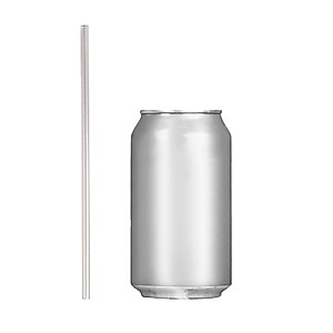 Disposable Plastic Drinking Straws - Straight - 7.75" Long (Clear, 250)