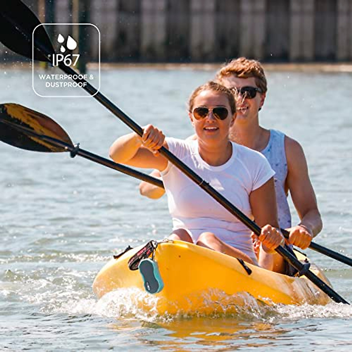 Altec Lansing Baby Boom XL - Waterproof Bluetooth Speaker, Wireless & Portable for Travel & Outdoor Use, Deep Bass & Loud Sound, 1 Pack, Black