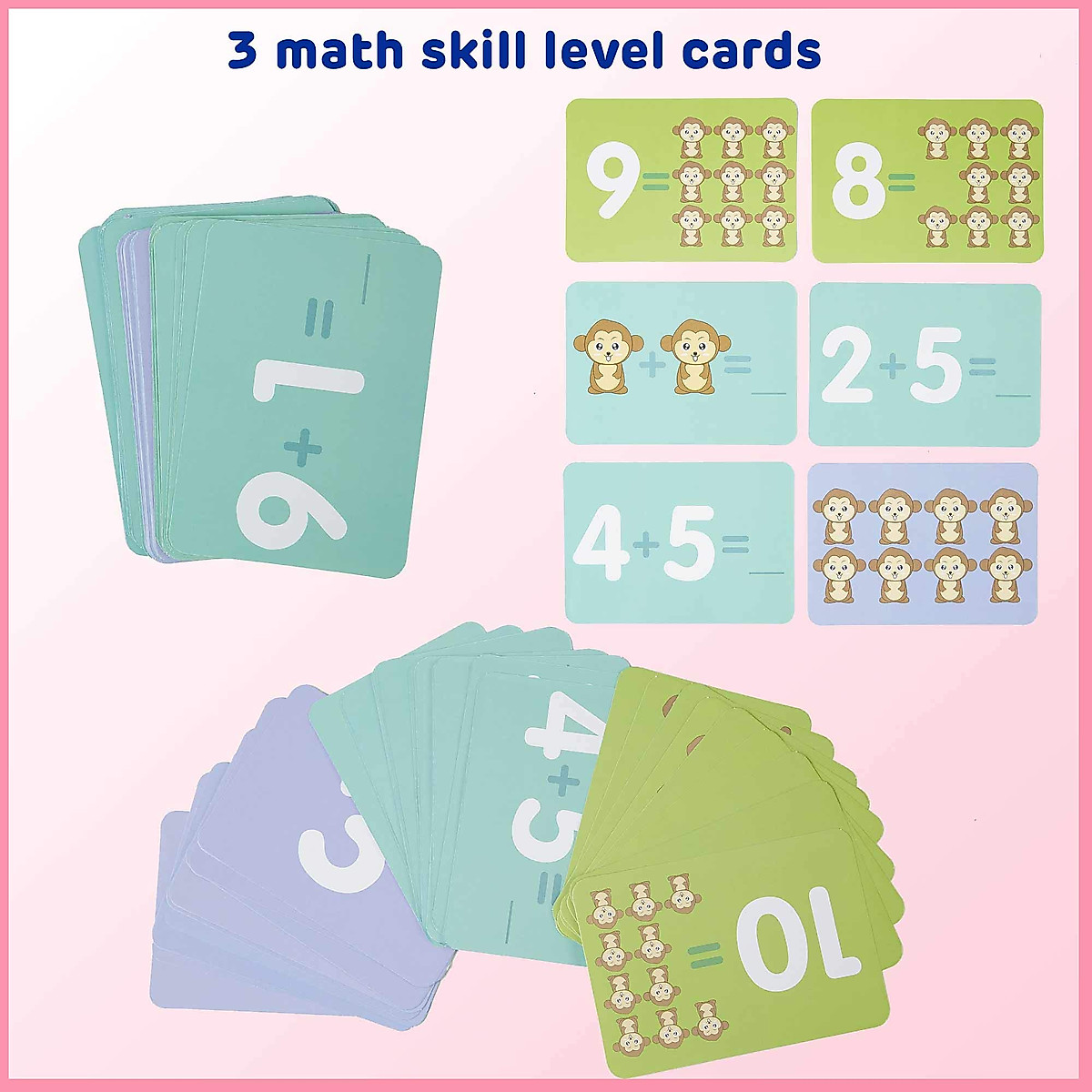 Dimple Monkey Balance Counting Educational Math Toy for Girls and Boys, STEM Toys for Ages 4 5 6 7 8 Year olds, Kindergarden Preschool Learning Numbers Toy, Kids Number Game