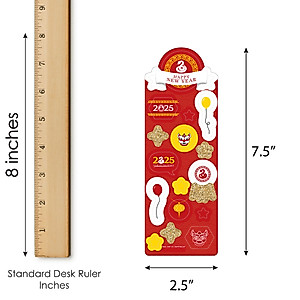 Big Dot of Happiness Chinese New Year - 2025 Year of The Snake Favor Kids Stickers - 16 Sheets - 256 Stickers