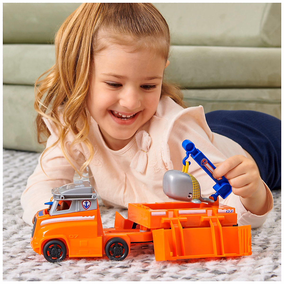 Paw Patrol, Big Truck Pup’s Zuma Transforming Toy Trucks with Collectible Action Figure, Kids Toys for Ages 3 and up