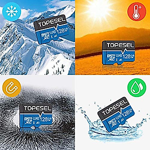 TOPESEL 128GB Micro SD Card SDXC Memory Cards UHS-I TF Card Class 10 for Camera/Phone/Galaxy/Drone/Dash Cam/GOPRO/Tablet/PC/Computer(1 Pack U1 128GB)