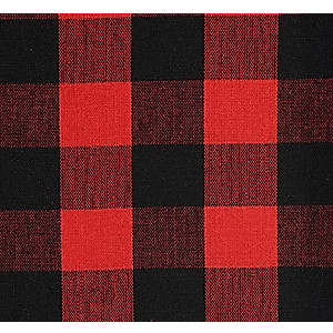 Gratico Kitchen Towels Set of 6 Buffalo Checks Red/Black Kitchen Towels 20X30 Inches 100% Cotton Highly Absorbent Kitchen Towels Premium Quality Ultra Soft Mitered Corners Kitchen Towels