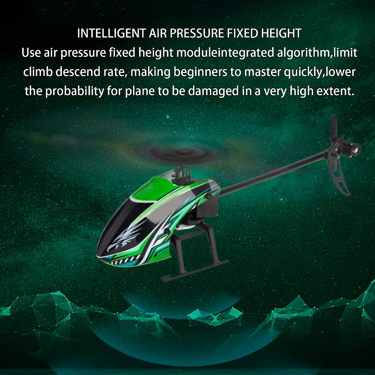 RiToEasysports RC Helicopter,2.4GHz 4CH 6‑Aixs RC Helicopters with Gyro Flybarless One Key Take Off Height Hold Helicopter for Adult Kid Beginner