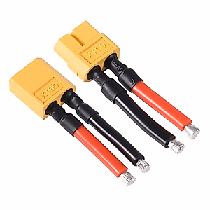 DIANN 5 Pairs XT60 Plug Female and Male Connector with 12AWG Silicon Wire for RC Lipo Battery Cable Drone