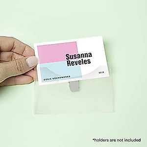 Avery Name Badge Inserts, Print or Write, 3 x 4 Inch, 300 Card Stock Refills (5392), White & Name Badge Inserts, 3" x 4", 2-Pack, 300 Inserts Per Pack, 600 Badge Inserts Total (35392)