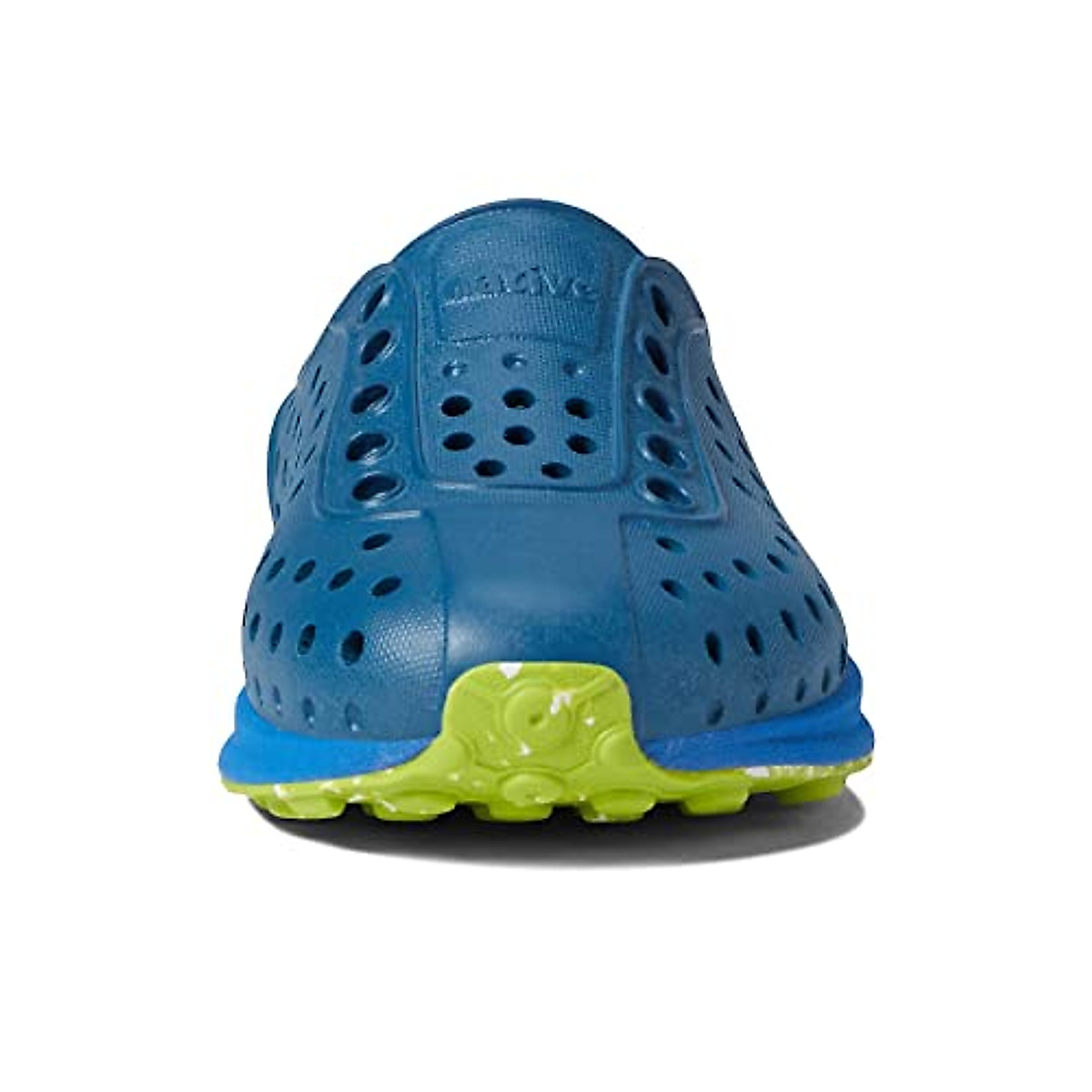 Native Shoes Kids Robbie for Toddlers - Almond Toe Design with Synthetic Upper, Insole and Outsole, Playful and Vibrant ShoesTrench Blue/Barracuda Blue/Palm Heel/Palm Speckle Rubber 7 Toddler M