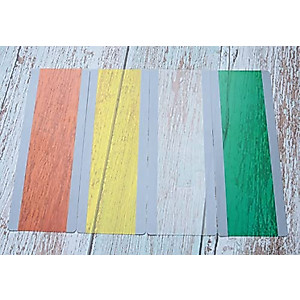 Ruwado 8 Pcs Guided Reading Strips Small Multi Color Overlay Highlight Bookmark Reading Guide Strips for Children Students Teachers Classroom School Read Assistant Supply (Large)