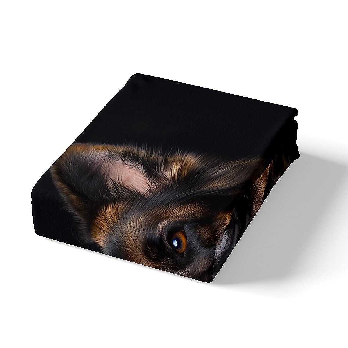 German Shepherd Bedding Set Twin Size for Kids Boys Bedroom,3D Puppy Dog Bed Duvet Cover Set,Police Dog Comforter Cover Cute Dogs Print Decor 2 Pieces 1 Duvet Cover with 1 Pillowcase No Comforter