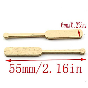 LQ Industrial Lovely Miniature Blue Rowboat Little Plastic Boat Canoe Model with Oars for Miniature Gardens Doll House Cake Topper Decoration