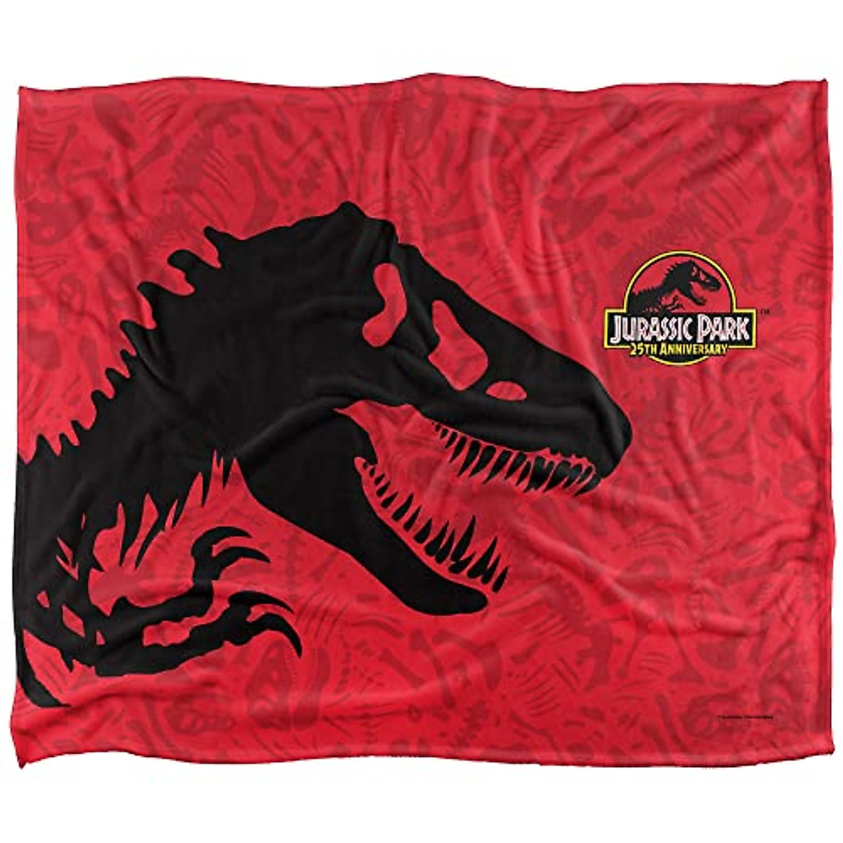 Jurassic Park 25Th Anniversary Officially Licensed Silky Touch Super Soft Throw Blanket 50" x 60"