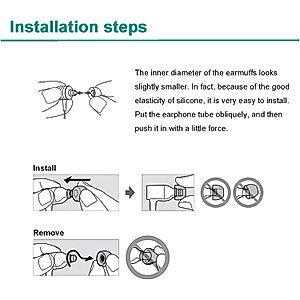 Aiivioll Replacement Waterproof Comfortable Headphone Earpiug Ear Pads Set Silicone in-Ear Headphone Covers Compatible with Sony WF-1000XM4 Bluetooth Headphone (Gray)