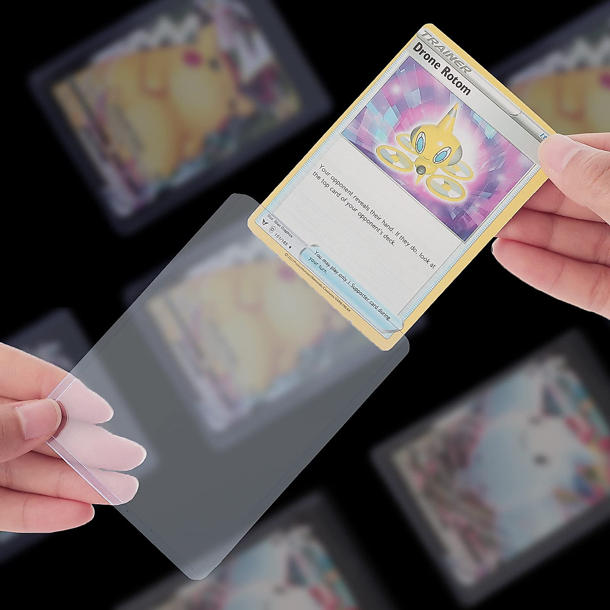 100 Pack 3" x 4" Toploaders Regular Card Loader Trading Card, Hard Card Sleeves Bundle for Trading and Sports Cards, High Hard PVC Material Large Capacity ，Standard Size Perfect for Grading