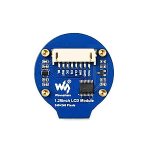 NGW-1pc 1.28inch Round LCD Display Module 65K RGB Colors 240×240 Resolution with SPI Interface Embedded GC9A01 Driver Grey