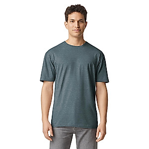 Gildan Adult Softstyle Cotton T-Shirt, Style G64000, Multipack, Dark Heather (2-Pack), X-Large
