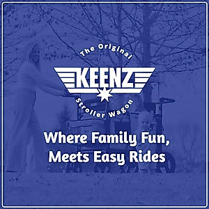 Keenz XC+ 2.0 - Luxury Comfort Stroller Wagon | Foldable 4 Passenger Quad Seater with Adjustable Canopy | Mocha