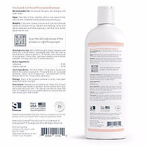 Veterinary Formula Clinical Care Hot Spot & Itch Relief Medicated Shampoo for Dogs and Cats 16oz – Helps Alleviate Sensitive Skin, Scratching, and Licking of Coat