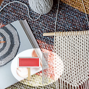 2 pack macrame fringe comb set stainless steel comb for making knitting cord rope macrame plant hangers wall hangings pets hair combing