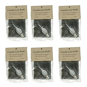 6 Pack 6 Watt Medium Candle-lite Light Bulbs