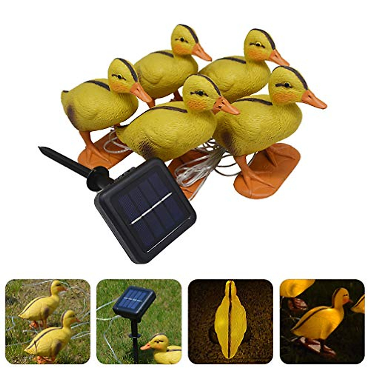 OSALADI Solar Led Stake Lights Duck Garden Lights LED Landscape Lighting for Outdoor Patio Lawn Yard Decorations