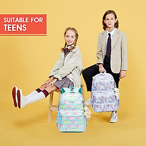 Netlmfg Mini Backpack - Kids Bags for Backpacks School - Bookbag with DIY Cute Pendant - Lightweight Waterproof Back pack with Chest strap- School Bags for Boys Girls(Girl Boy 6+ Years)