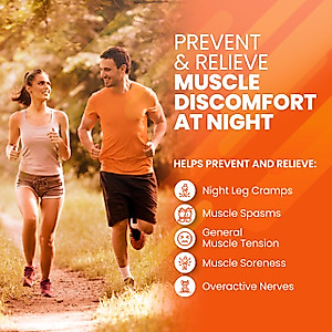 SaltWrap Mag R&R - Nighttime Muscle Cramps Support, Natural Sleep Support for Adults with Magnesium Glycinate for Muscle Spasm and Leg Cramps Relief, 90 Capsules