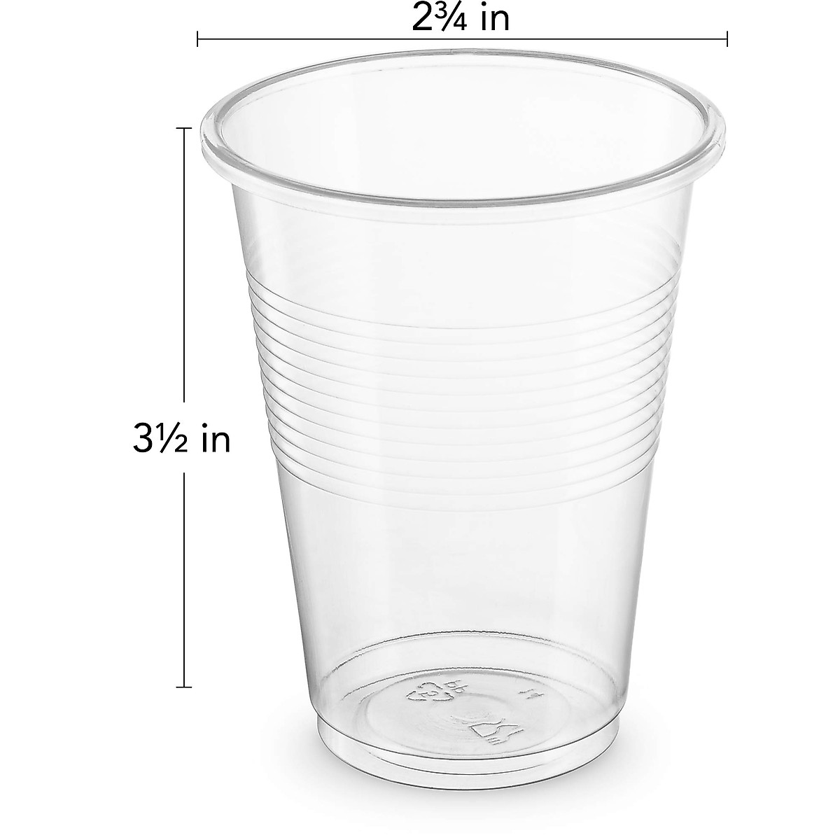 PLASTICPRO 7 oz Clear Plastic Disposable Drinking Cups [400 count]