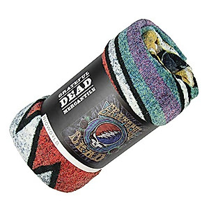 Grateful Dead Steal Your Face Super Soft and Cuddly Fleece Plush Throw Blanket