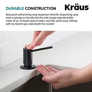 KRAUS Kitchen Soap and Lotion Dispenser in Brushed Brass, KSD-41BB
