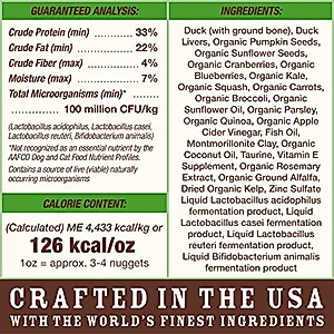 Primal Freeze Dried Cat Food Nuggets Duck, Complete & Balanced Scoop & Serve Healthy Grain Free Raw Cat Food, Crafted in The USA (14 oz)