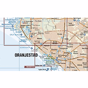 Laminated Aruba Map by Borch (English, Spanish, French, Italian and German Edition)