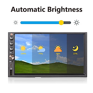 Double din Car Stereo Compatible with Wireless Carplay/Android Auto IPS Touchscreen Car Stereo with Bluetooth/Mirror Link/Hands-Free Calling/FM/AM/EQ