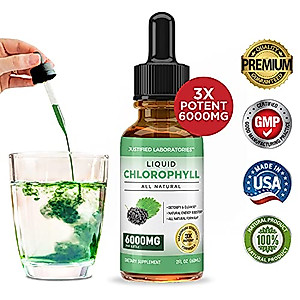 (10 Pack) Liquid Chlorophyll Drops Maximum Strength 6000MG Concentrate Packed Antioxidants Minerals and Vitamins 120 Servings Per Bottle