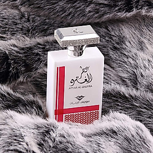 Attar Al Ghutra for Men 100mL | Eau De Parfum Oud for Men with Tuscan Leather/Suede, Sandalwood, Patchouli, Amber and Agarwood | by perfume artisan Swiss Arabian Oudh Perfume | Spray Cologne Fragrance