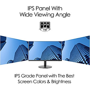 MSI 2023 Pro 24'' FHD LED All-in-One AIO Desktop PC Intel 4-Core i3-10105 16GB DDR4 256GB NVMe SSD 1TB HDD Intel UHD Graphics WiFi AX BT Webcam HDMI RJ45 COM Port Black Windows 10 Pro w/RE 32GB USB