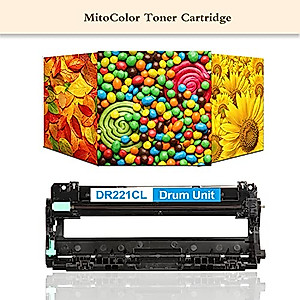 Compatible 1-Cyan DR221CL DR 221CL Drum Unit Replacement for Brother DR-221CL DR221 HL-3140CW HL-3170CDW HL-3180CDW MFC-9130CW MFC-9330CDW MFC-9340CDW Printer