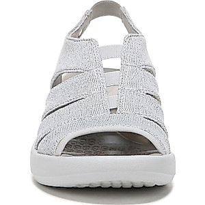 BZees Womens Finale Sandal, Silver Shimmer, 7.5 US