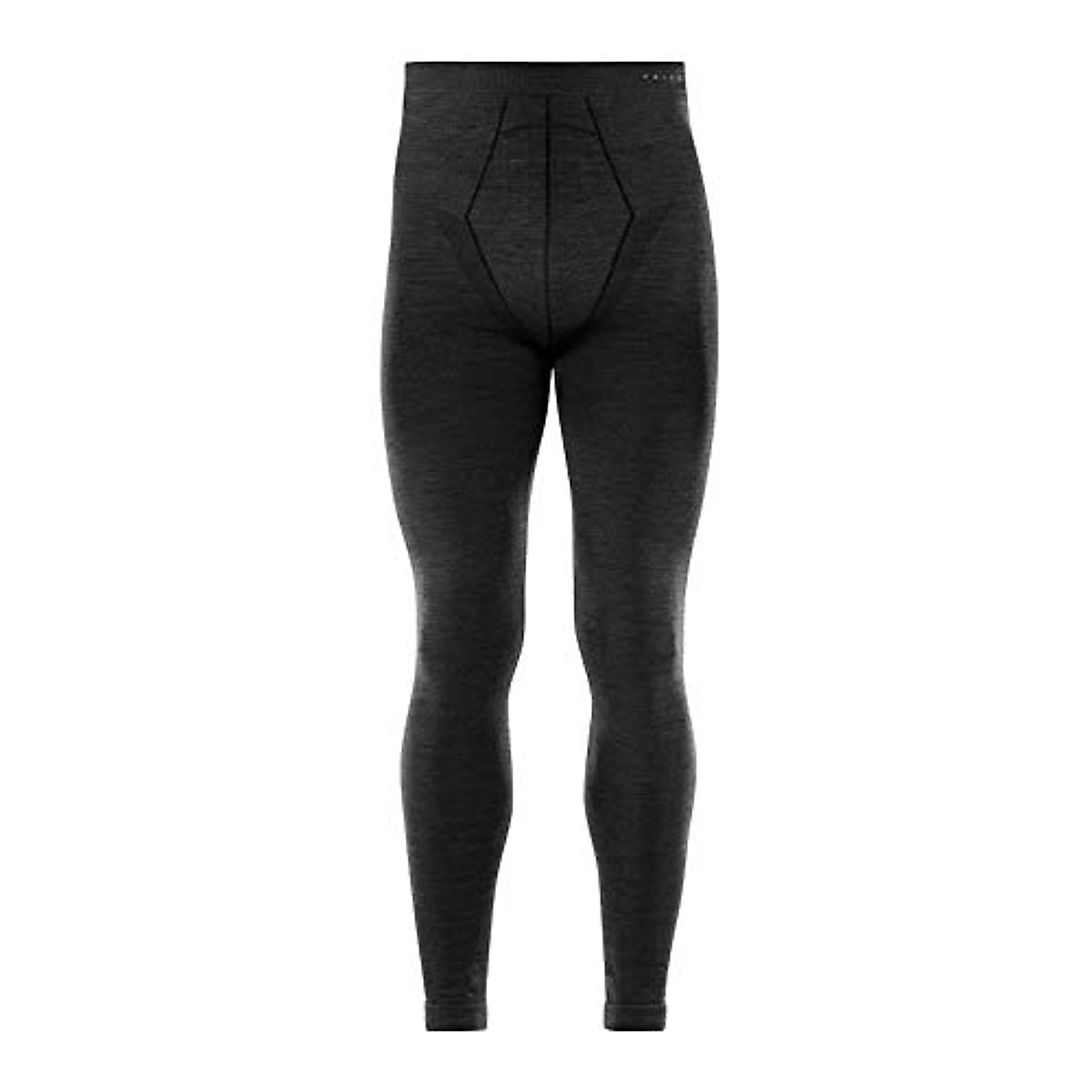 FALKE Men's Wool Tech. Long Tights Base Layer Bottom, Thermal Breathable Quick Dry, Black (Black 3000), S, 1 Pair