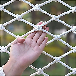SHOWERRING Protective Net White Safety Net Customizable Nylon Anti-Fall Net for The Backyard Outdoor Playground Climb Cargo Net (Color : White, Size : 1.5x6m)