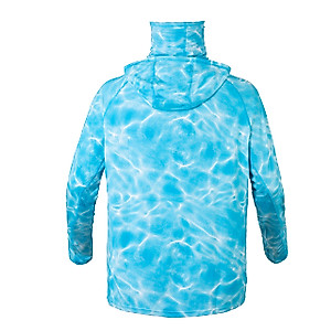 Riverruns UPF 50+ Fishing Hoodie, Sun Hooded Fishing Shirt, Sun Protection Long Sleeves Shirt for Men and Women Fishing, Kayaing
