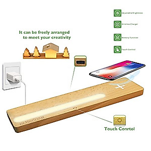 BLUEGUAN LED Night Light Nightstand Lamp with Touch Control, Eye-Caring Desk Lamp, Dimming for Reading, Bedroom, Living Room, Office Use