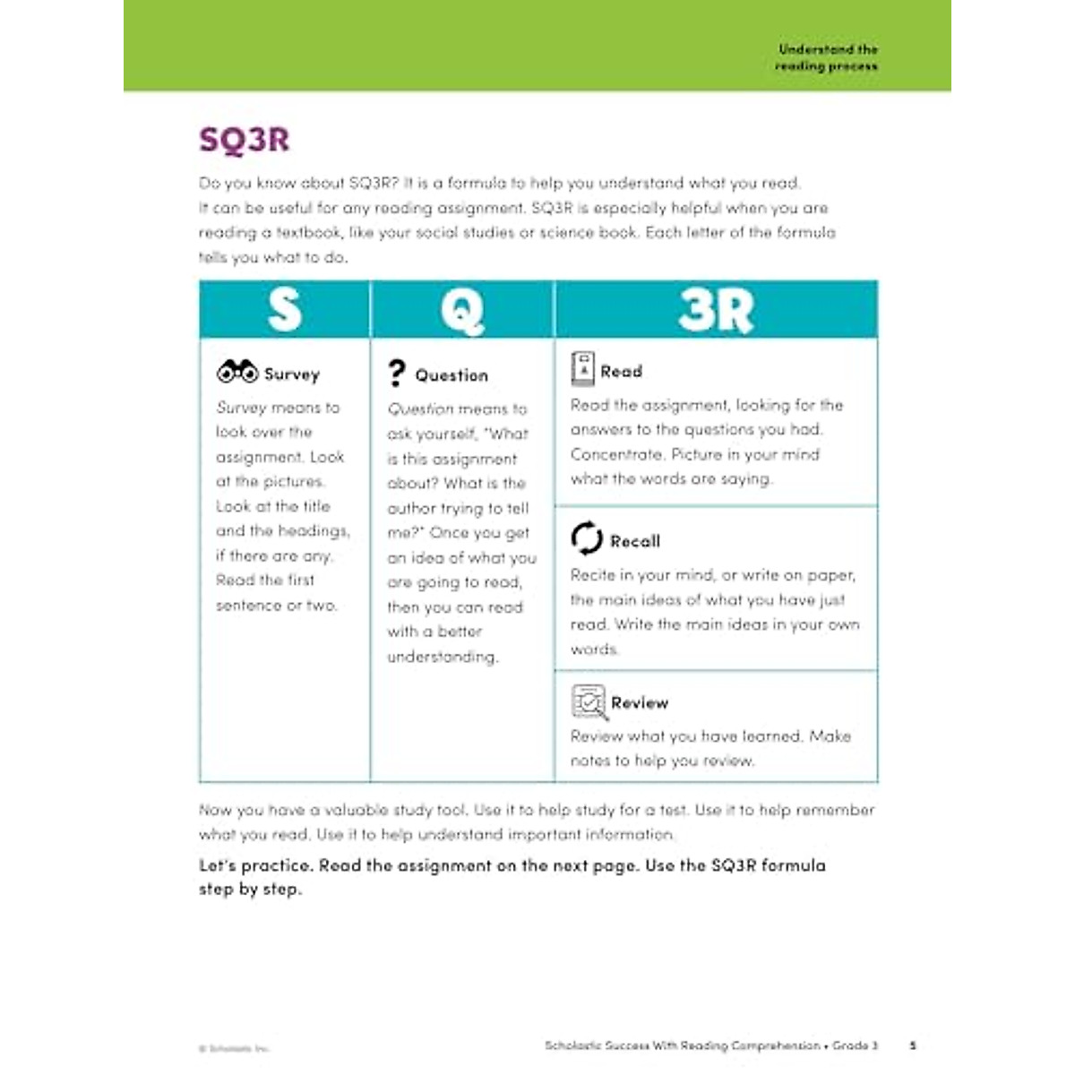 Scholastic Success with Reading Comprehension Grade 3 Workbook