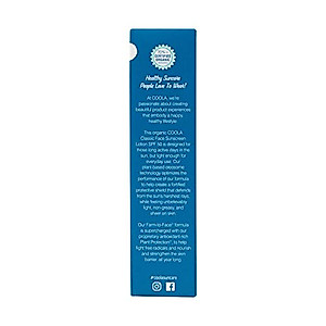COOLA Organic Face Sunscreen SPF 50 Sunblock Lotion, Dermatologist Tested Skin Care for Daily Protection, Vegan and Gluten Free, White Tea, 1.7 Fl Oz