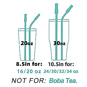 Kitiok 16-Pack Colorful Reusable Metal Long Drinking Straws Stainless Steel Dishwasher Safe With Silicone Tip Case Clearner Brush,Rainbow