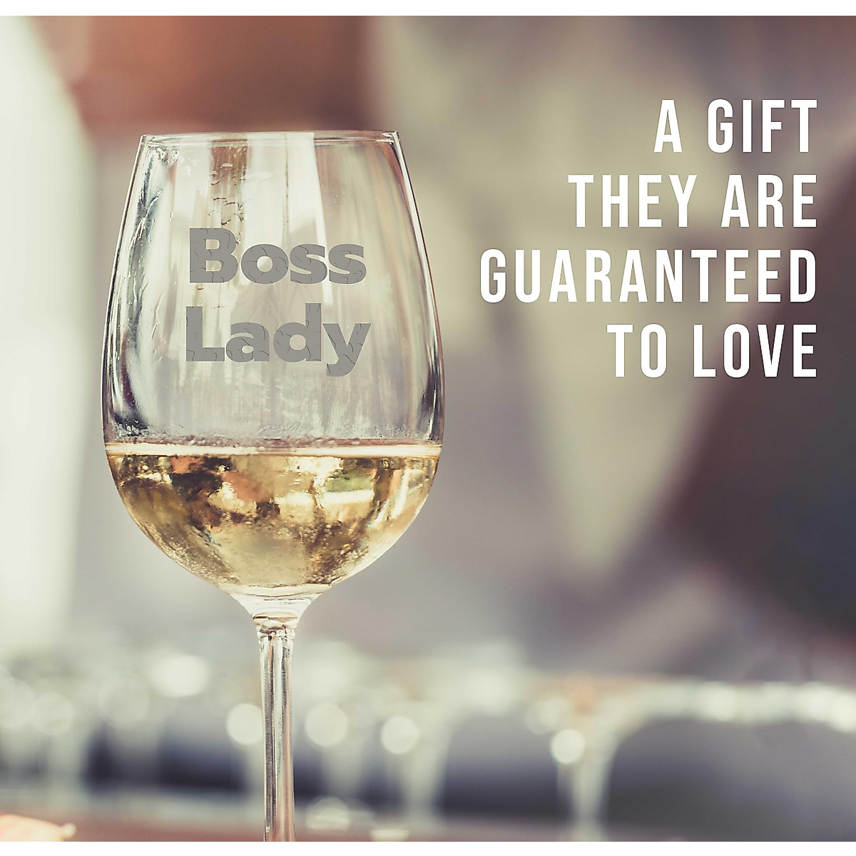 Personalized Stemmed Wine Glass -16oz Etched Wine Glass – Custom Wine Gifts for Women, Customized Engraved Wine Lover Gifts for Her, Birthday, Mother's Day Gift, Mom, Girlfriend - Your Text Here