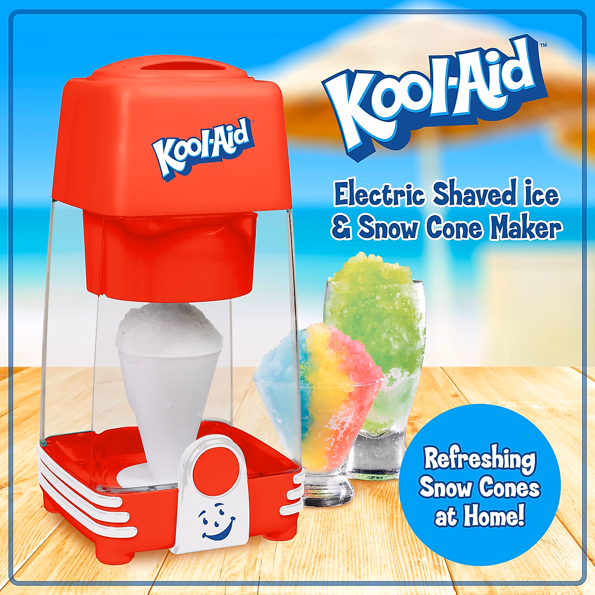 Nostalgia Shaved ice Machine, Kool-Aid Red